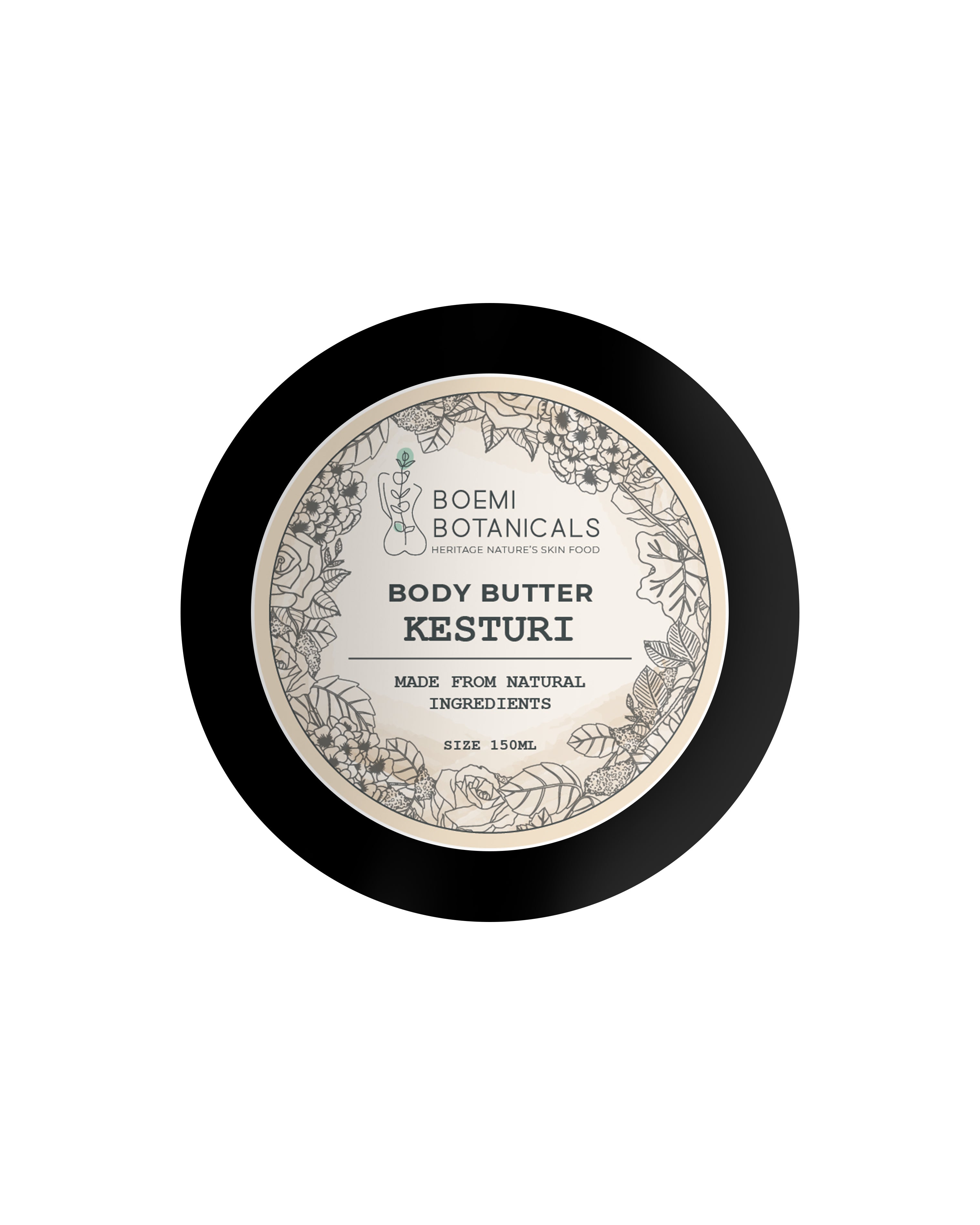 BOEMI BOTANICALS ULTRA MOISTURIZING BODY BUTTER NATURAL KESTURI (SENST ...